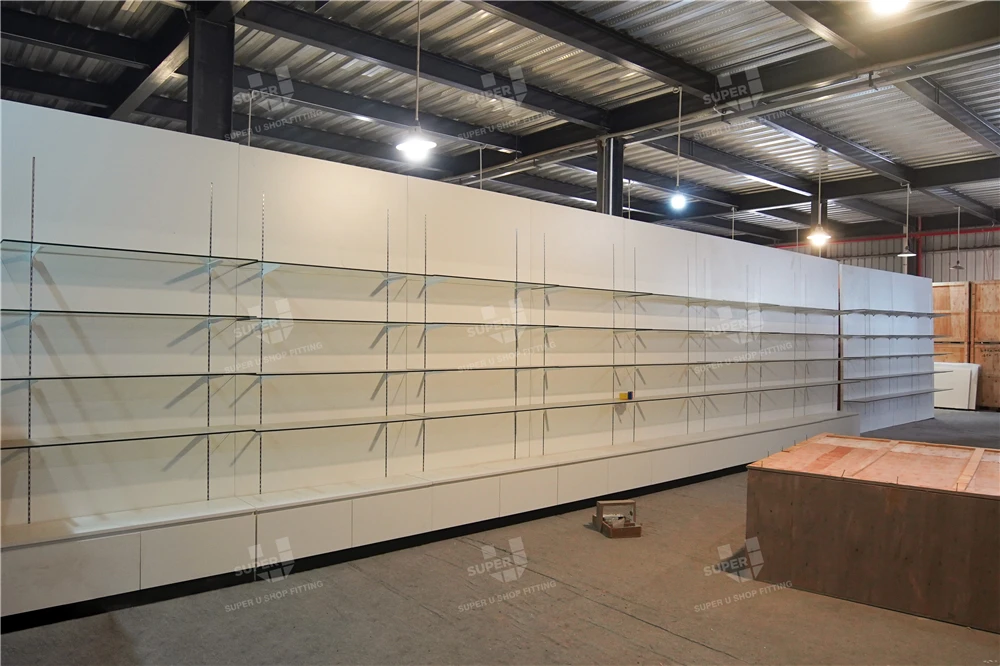 Alibaba.com: Custom White Wall Glass Shelving for Retail Store Displays ...
