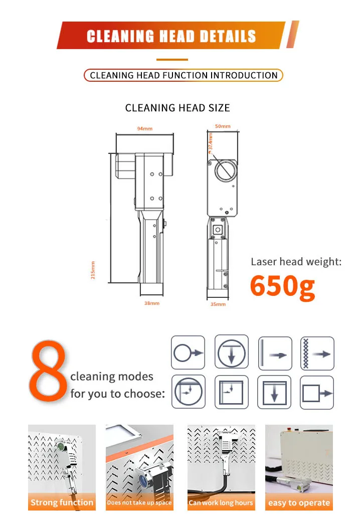 200W Pulse Cleaning Laser - Efficient Brick & Wood Solutions