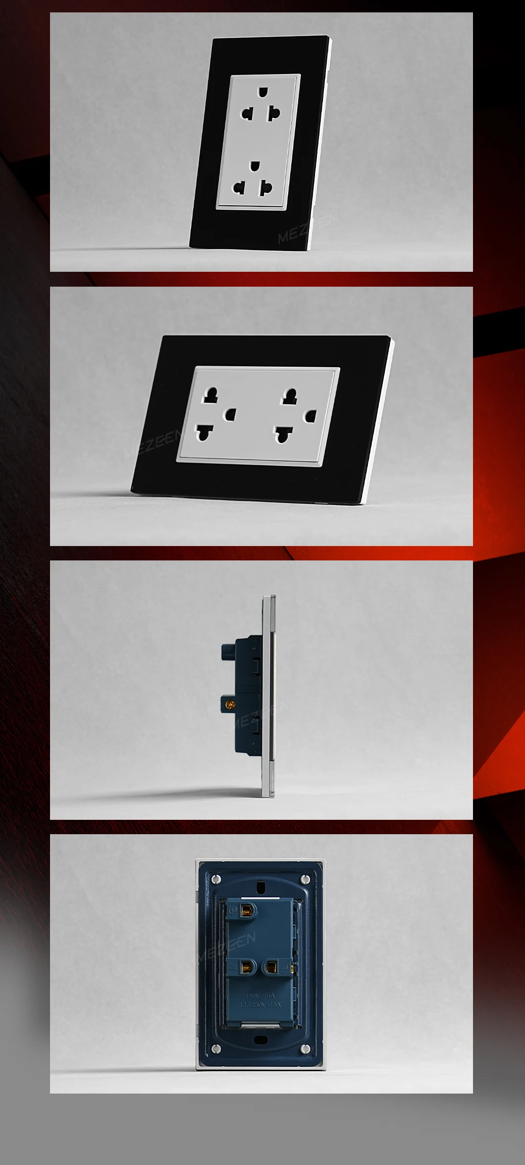 6 Pin Duplex Receptacle 220V 16A Wall Sockets and Switches Philippines ...