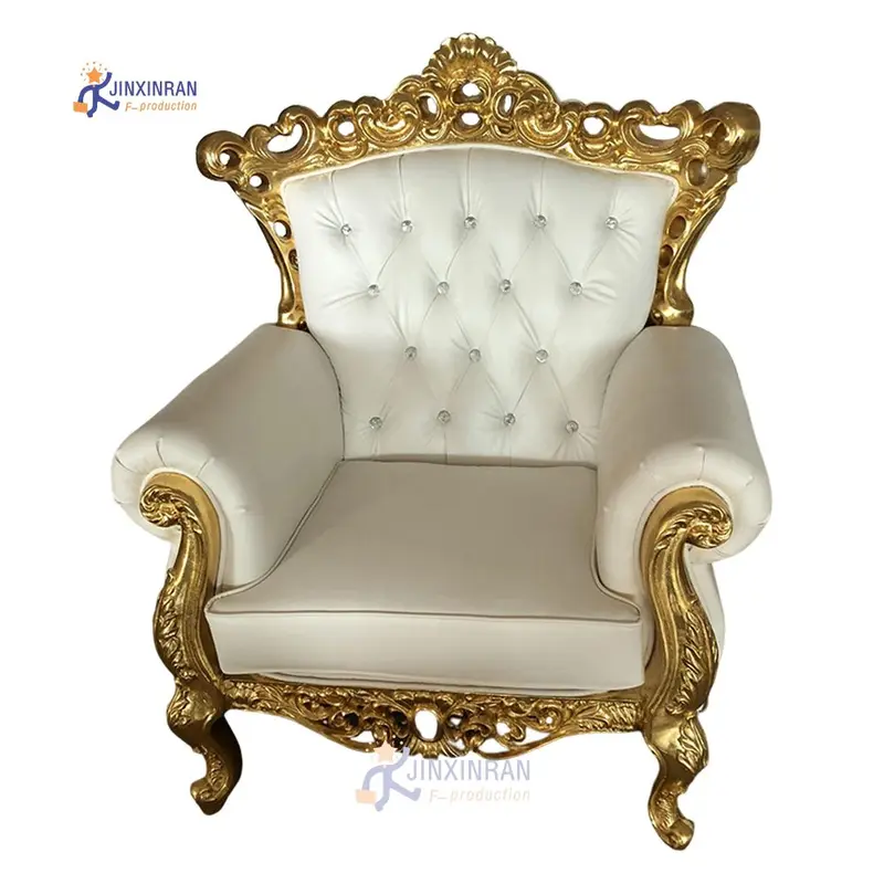 Factory Price King And Queen Chairs Luxury Royal Throne Chair Leather ...
