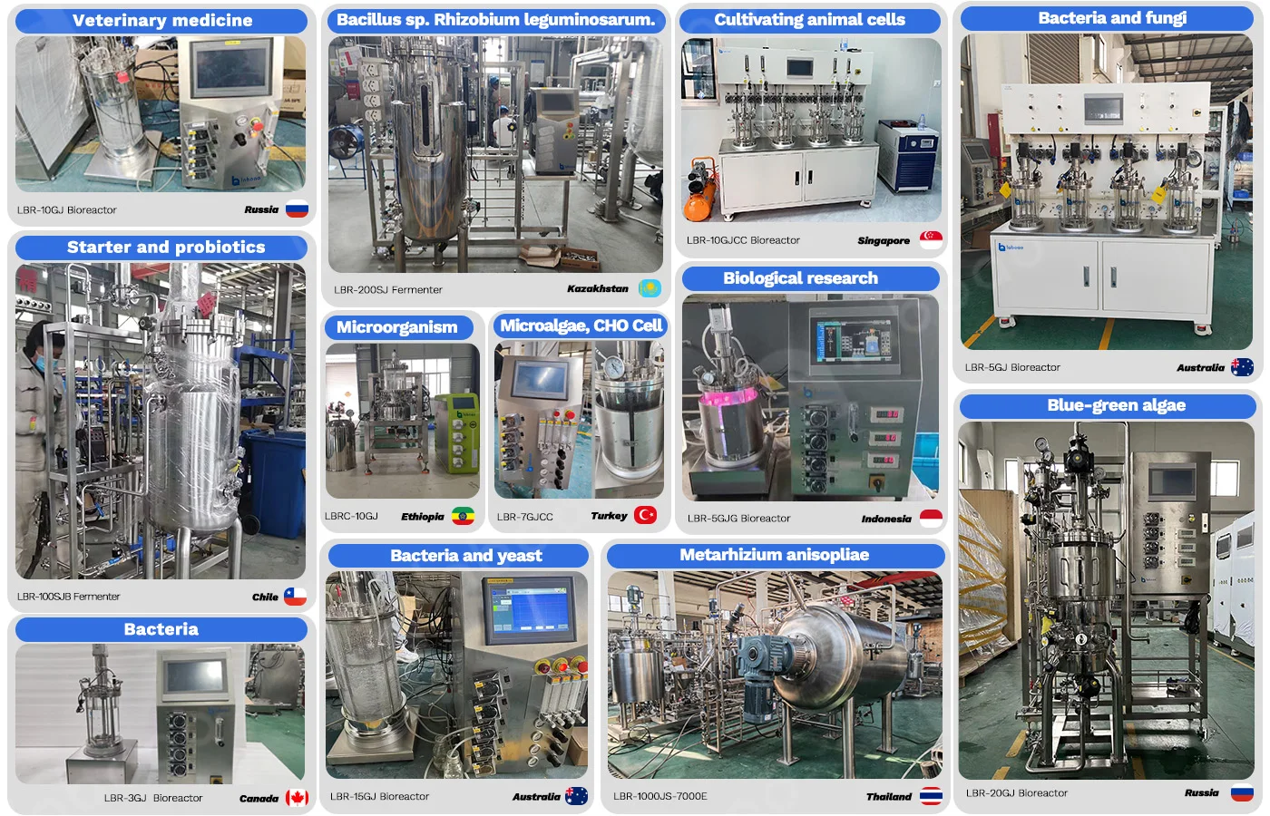 Laboao 100l Semi-automatic Stainless Steel Bioreactor For Bacterial ...