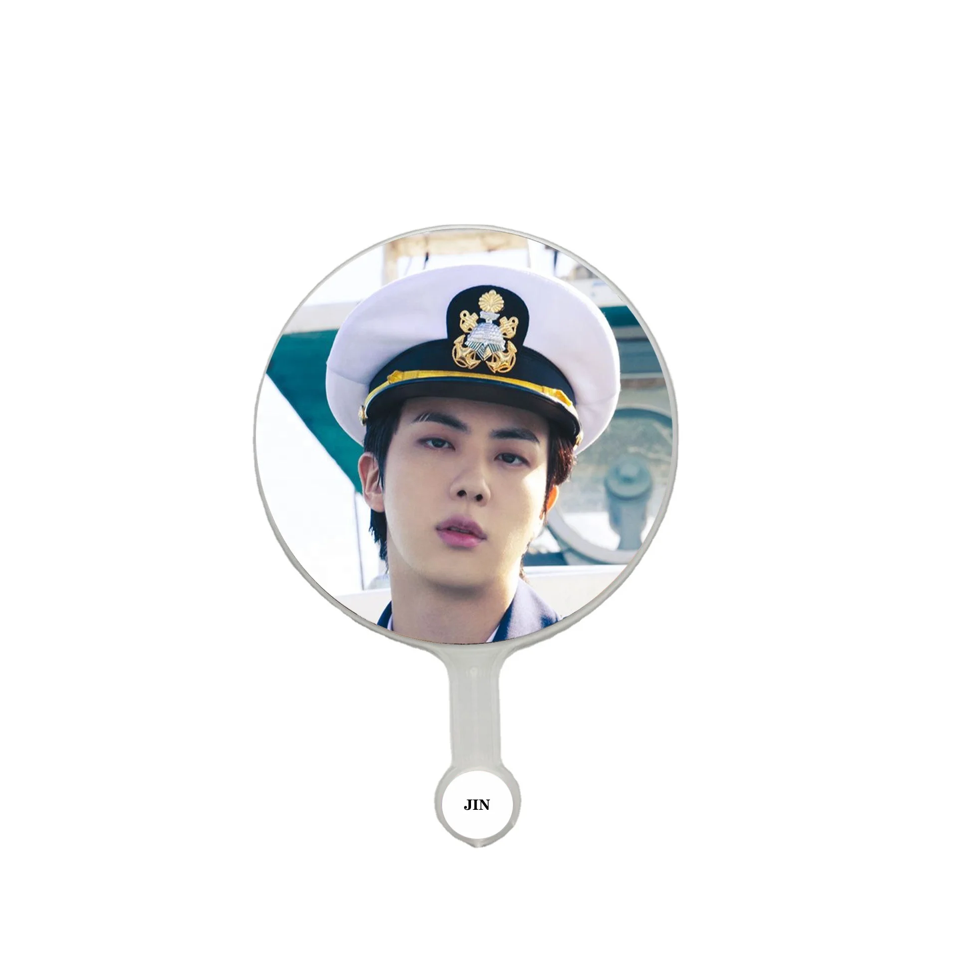 Custom Kpop Clear Picket Hand Fans Custom Photo Printed Hand Fans Round ...