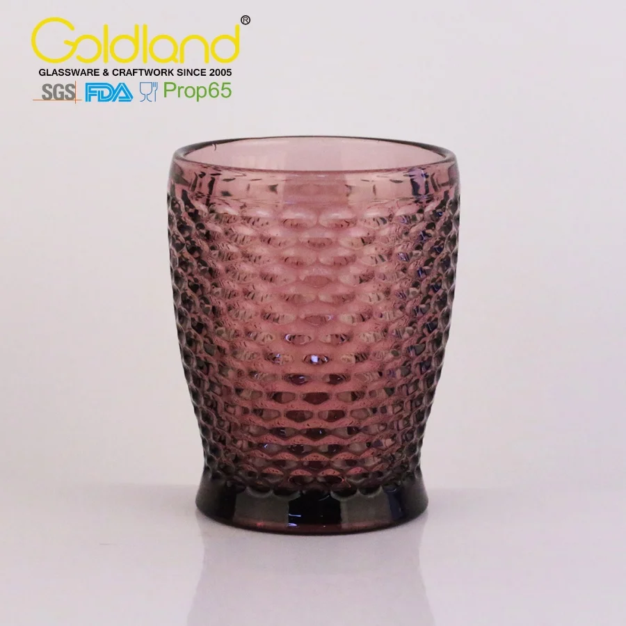 Colored Glass Cups Custom Pineapple Shape Design Glass Tumbler Vintage ...