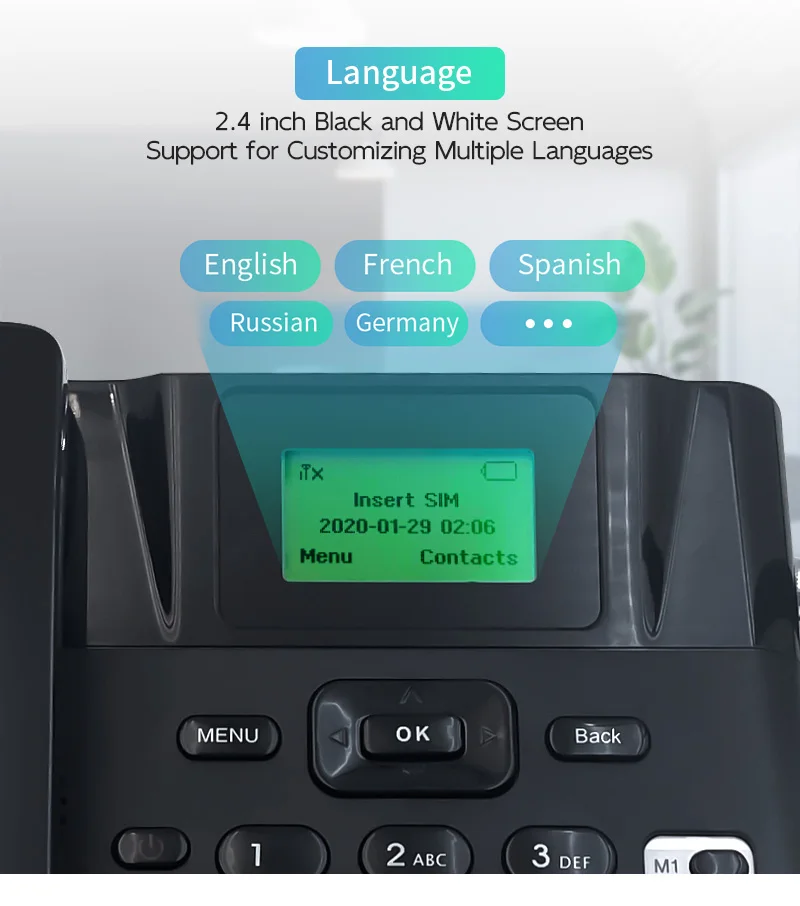 Cheap Telephone Gsm Fixed Wireless Terminals Landline 4g Cordless Land ...