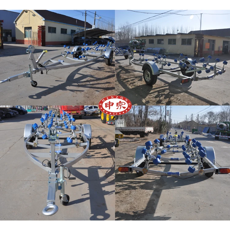 2 Ton RIB Boat Trailer with Roller Hand Winch - Durable & Efficient