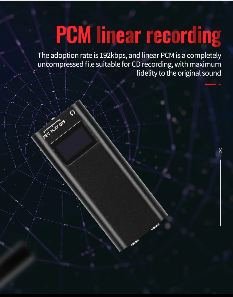 Q25 Voice Activated Audio Recorder - High Definition