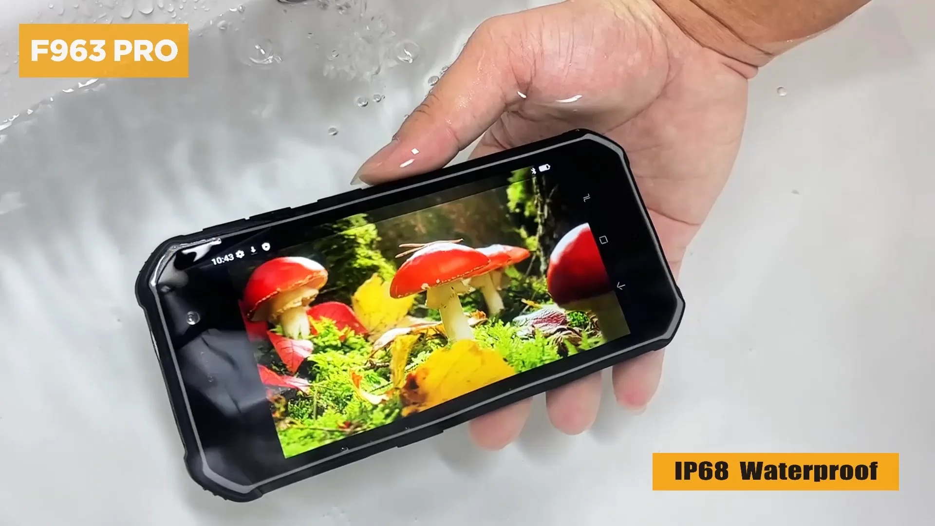 Ip68 Waterproof F963 Pro 5.5 Inch Android 13 Smartphone Handheld Pda ...