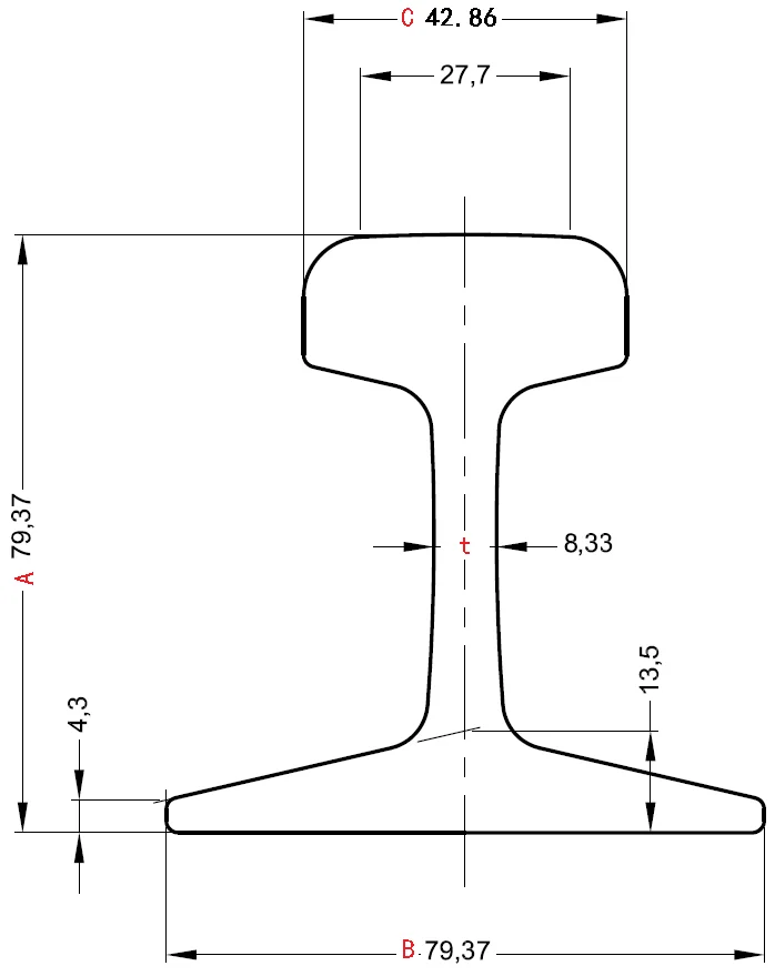 Asce60 Steel Rail/60lbs Steel Rail/astm Standard Steel Rail - Buy 60lbs ...