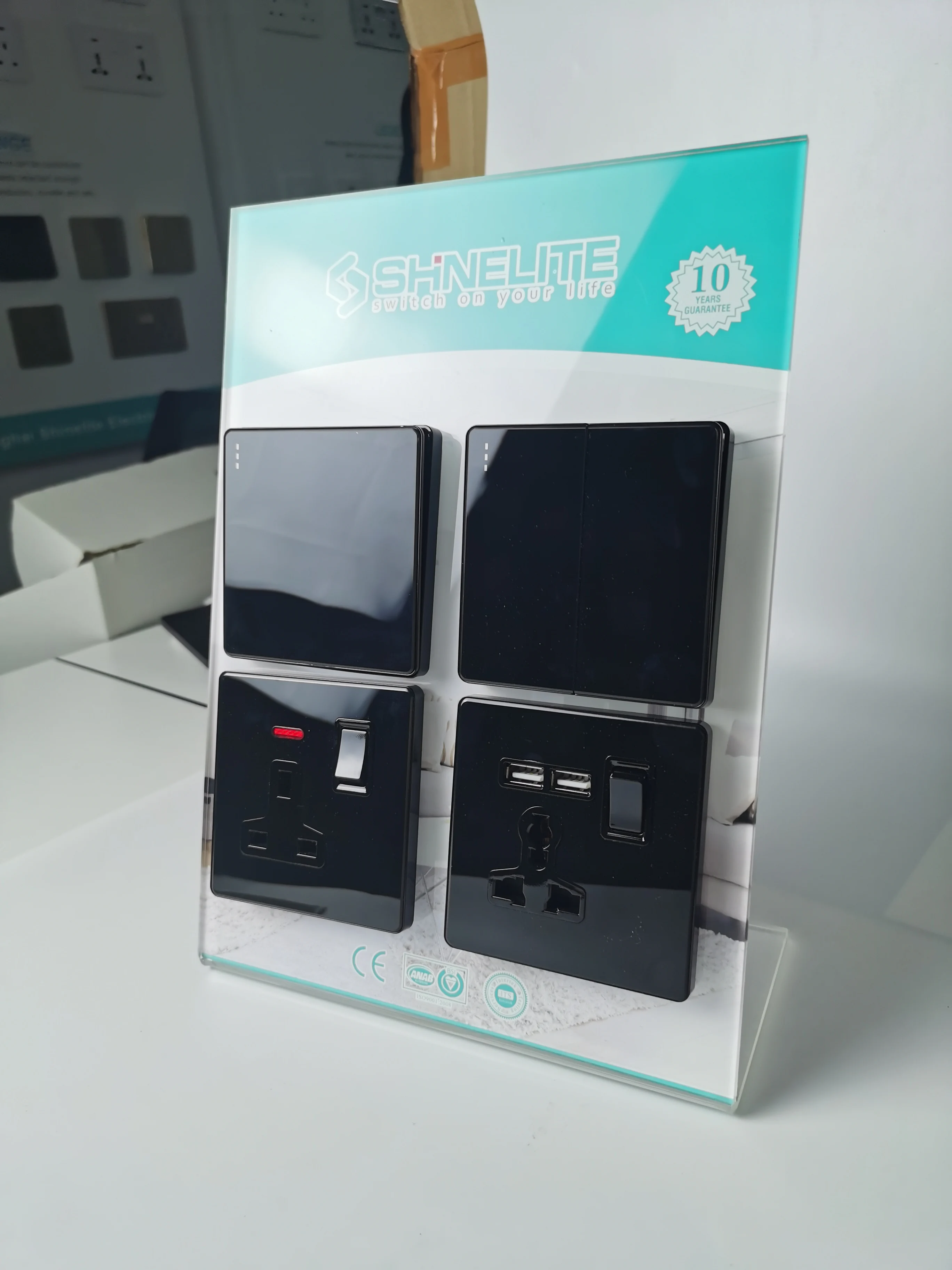 SHINELITE Wall Switch Sockets - Modern, Safe, and Versatile