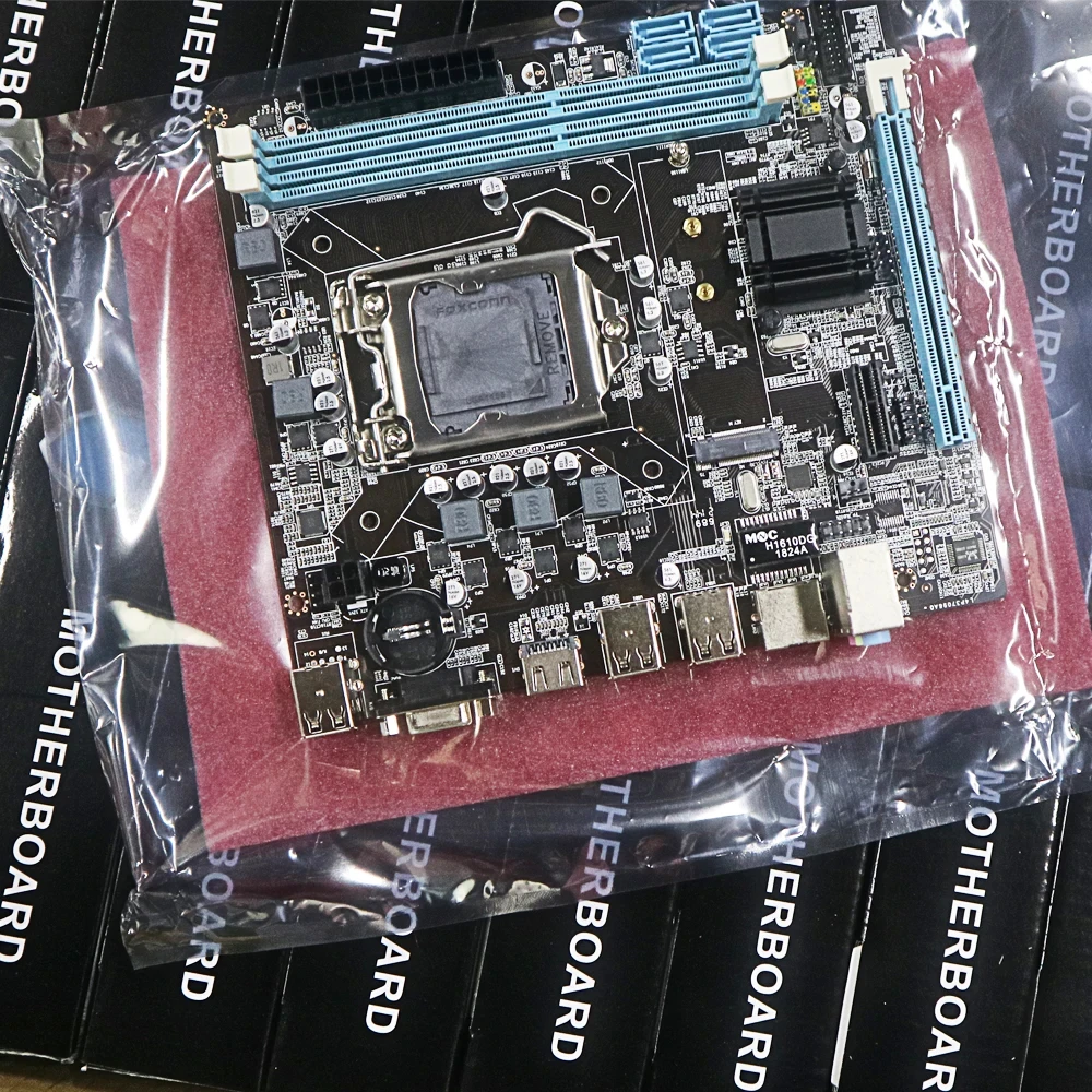 Factory Sells H61 Computer Motherboards With Color Box - Buy Factory ...