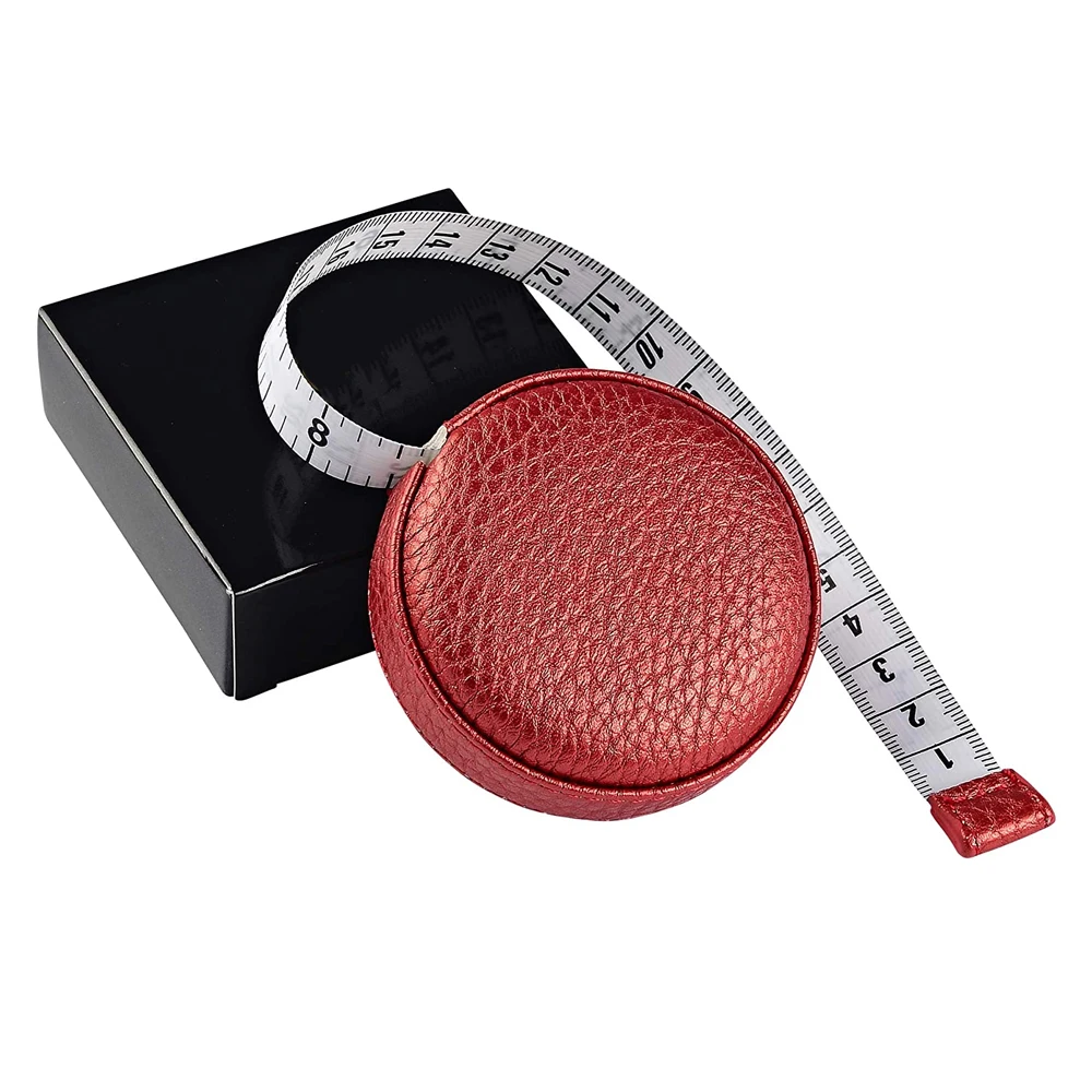 Tape Dual Sided Leather Tape Measure Retractable For Body Cloth Tape ...