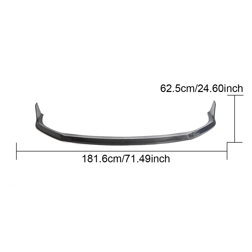 RCF Carbon Fiber Front Lip Spoiler for Lexus RC-F 2005-2018