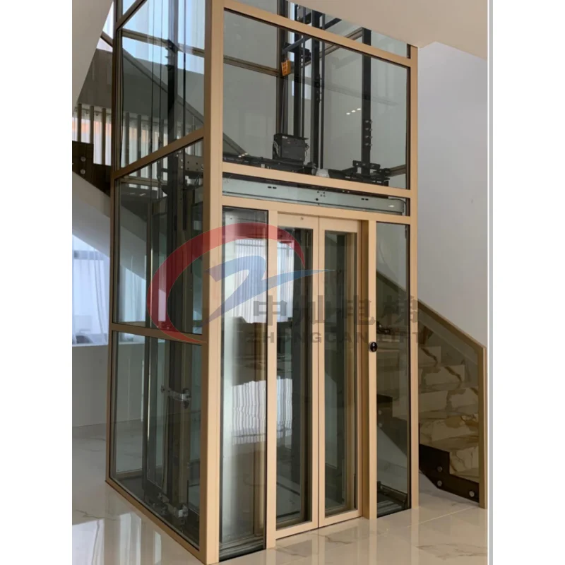 Customizable Mini Outdoor Traction Home Elevator Residential Elevator 6 ...