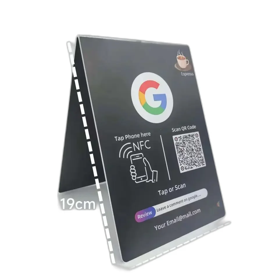 Sunlan Qr Code Display Table Menu Stand With Nfc Google Review ...