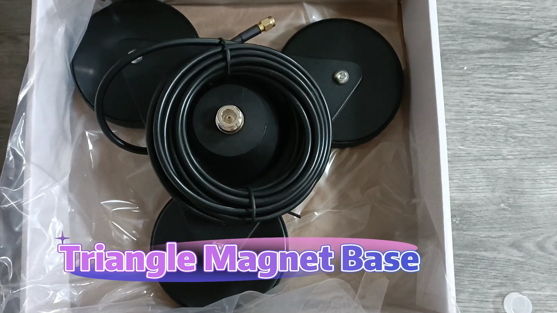 Heavy Duty Triple Magnet Mount Base N-female Connector For 4g Antenna ...