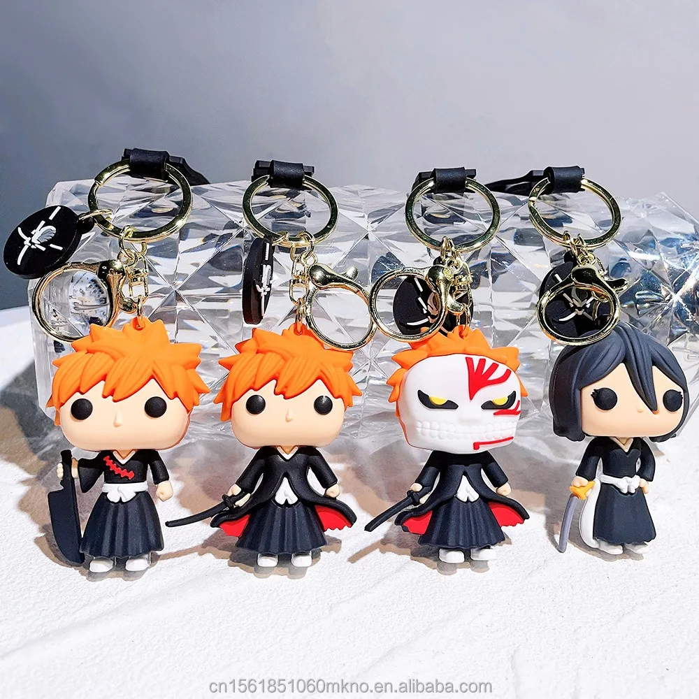 Wholesale New 3d Pvc Cartoon Japanese Anime Keychain Design Key ...