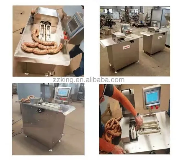 Automatic Spiral Casing Cutter Wire Binding Linker Linking Sausage ...