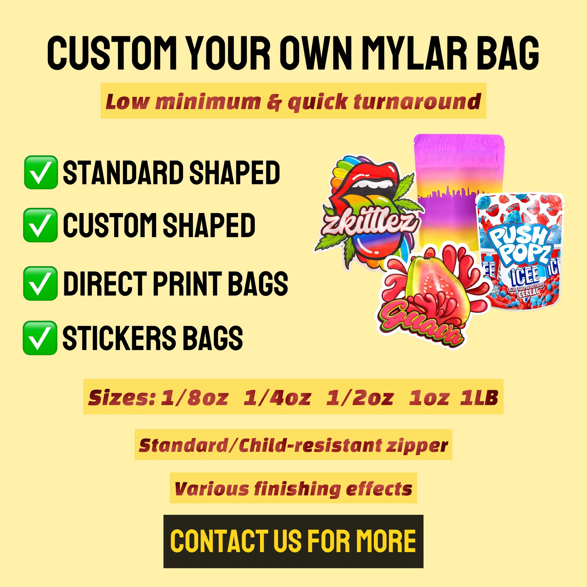 Die Cut Irregular Food Grand Packaging Ziplock Special Shaped Plastic ...