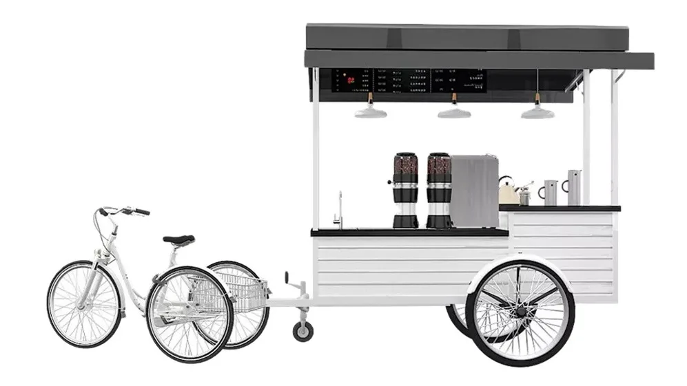 American Towable Beverage Popcorn Cupcake Sidecar Food Cart Customized ...
