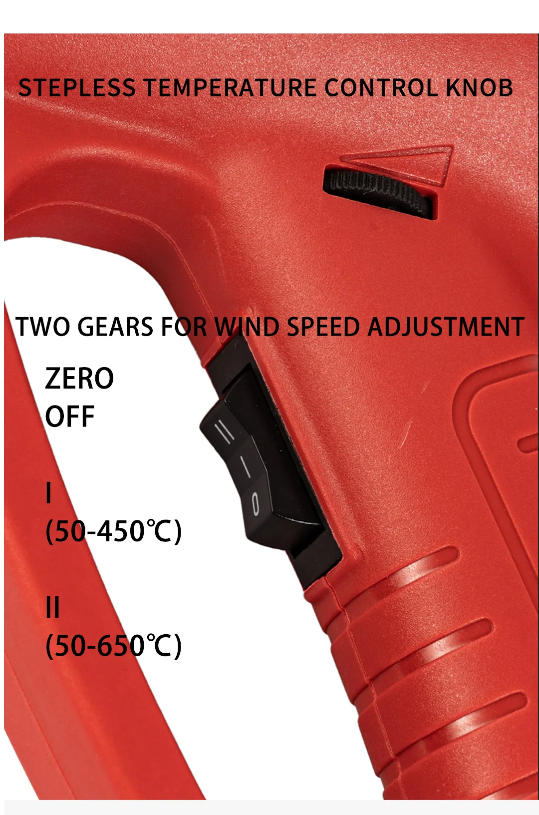 7mo Professional Heat Gun - Adjustable Temperature & Power