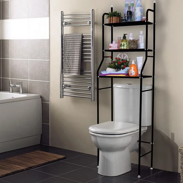 Custom Oem Over-the-toilet Storage Toilet Rack Wall-mounted 3 Layer ...
