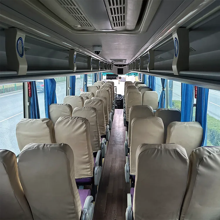 Used 2015 Jinlv Diesel 4 Cylinder 12 Meters 50 Seats Bus De Transport ...