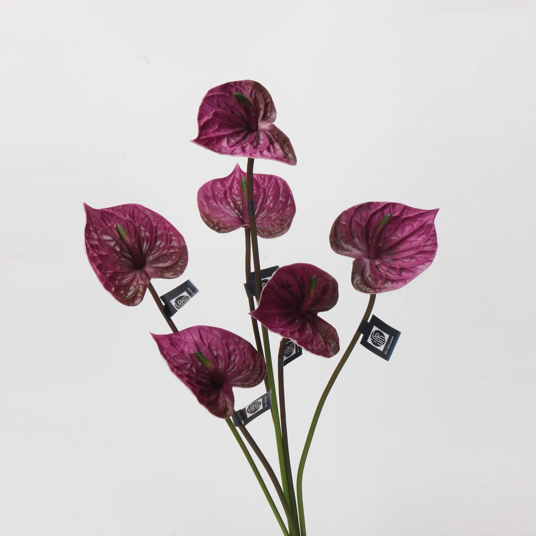 Wholesale High Quality Artificial PU Anthurium Flowers Real Touch Plant ...