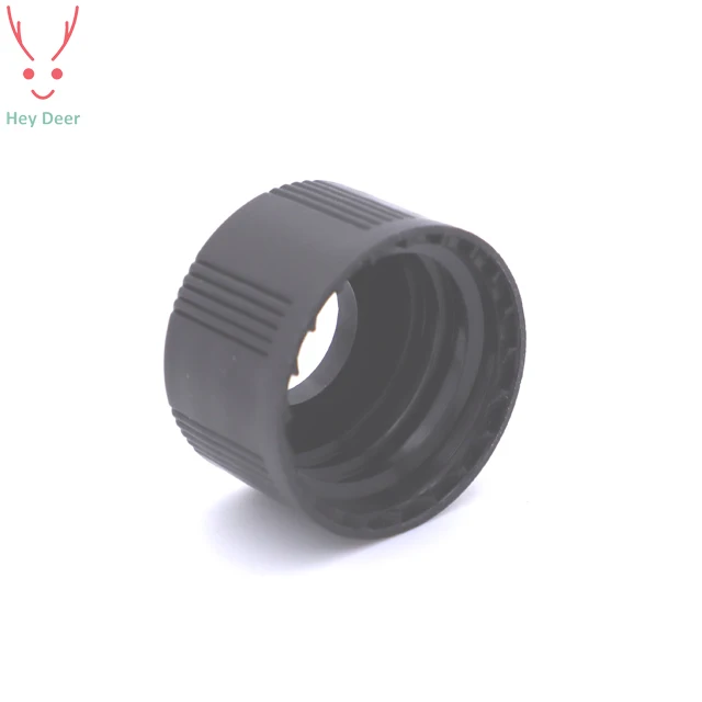 18-400 Black Ribbed Plastic PP Caps for Laboratory Vials| Alibaba.com