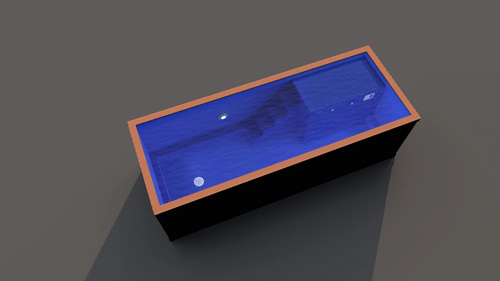 Modern 20ft Container Pool with Durable Marine Finish
