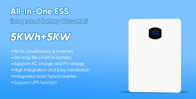 All In One Inverter And Battery 5kw All In One Ess 5kwh Energy Storage ...