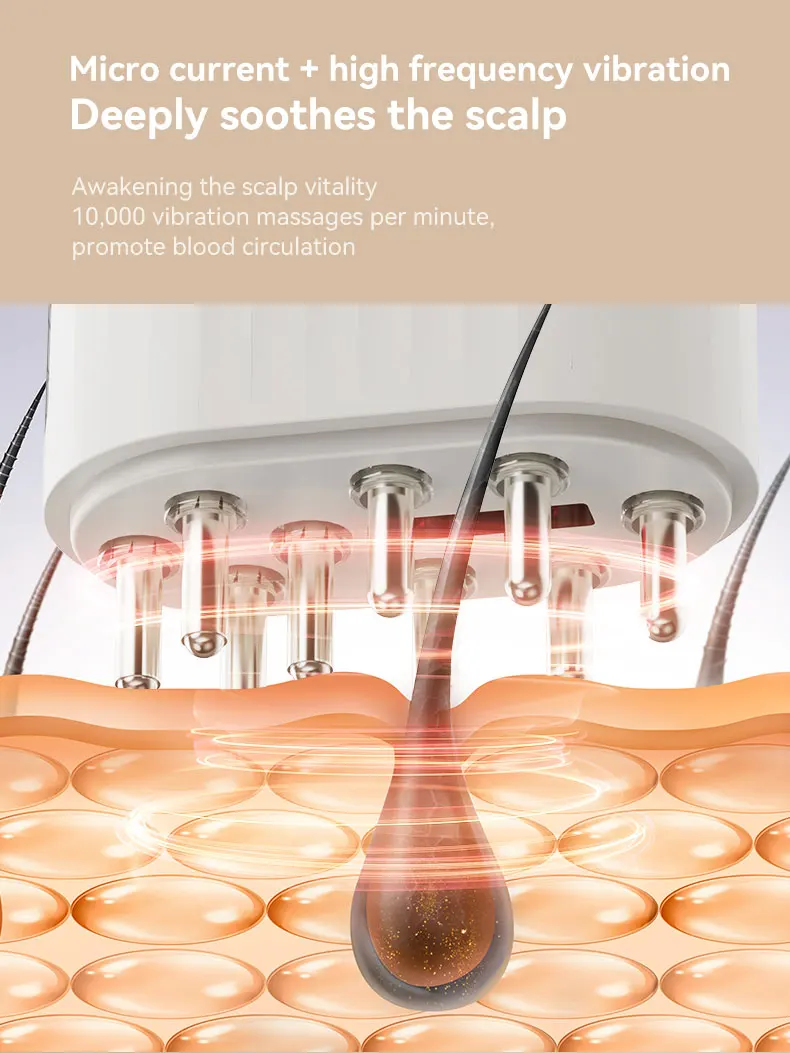 Portable Electric Head Scalp Massager Hair Electric Oil Applicator Hair ...