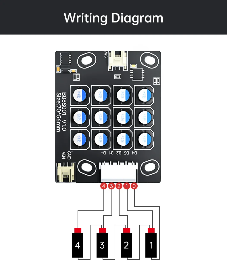 JBD Active Balancer - 4S to 8S Balance Module with 5A Current
