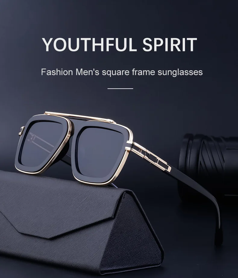 Lbashades 98082 Square Man High Quality Sunglasses 2024 Trendy Designer ...