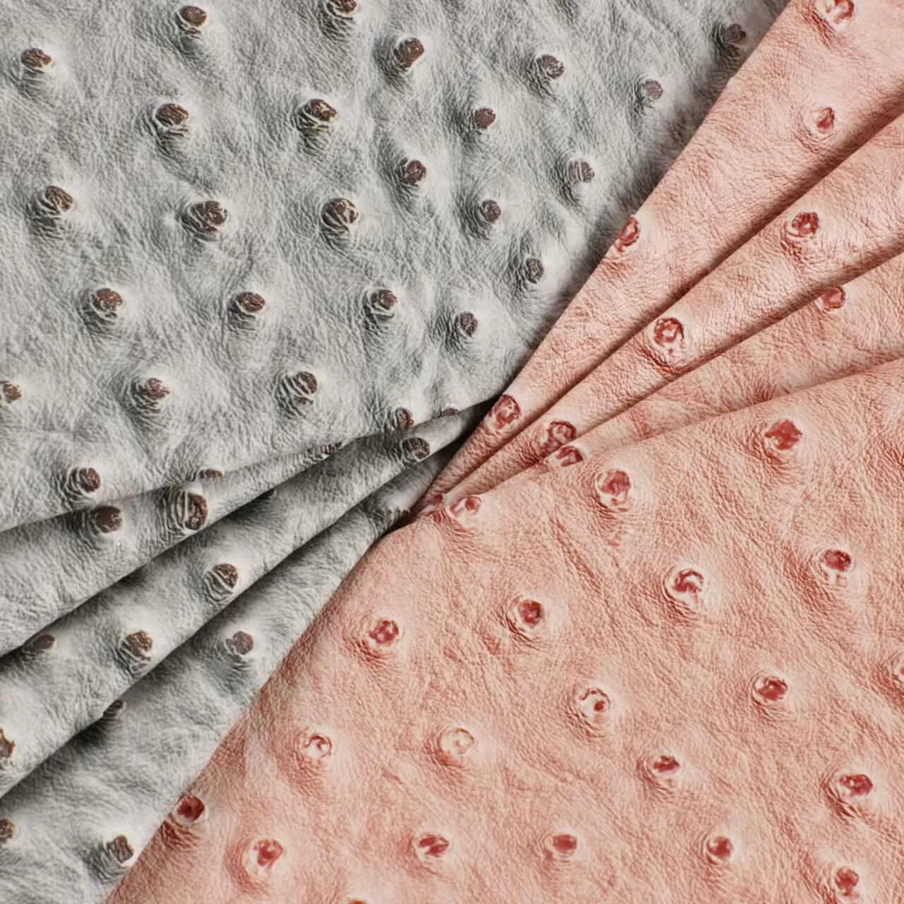 Ostrich-skin Pattern Animal Prints Pvc Abrasion-resistant Leather Row ...