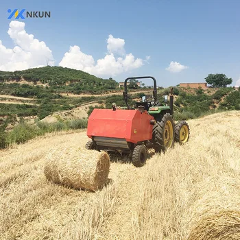 Tractor Mounted 3 Point Hitch Hay Baler Mini Round Baler Machine Price ...