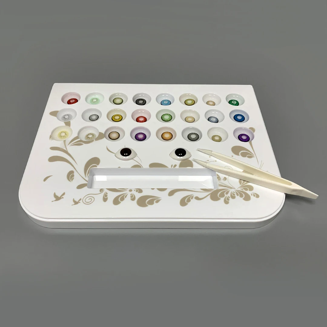 Ocular Prosthesis - Contact Lenses Display Shelf Artifical Eyes