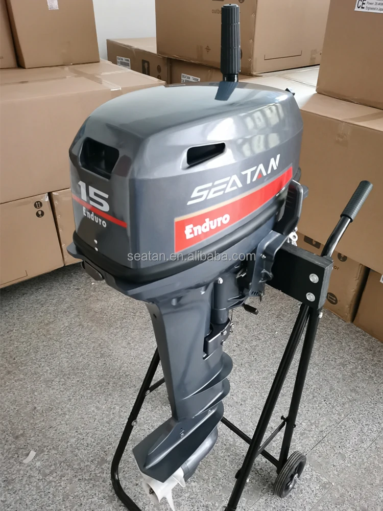 SEATAN Outboard Motor 2 Stroke 15hp Engine E15DMHL 6B4 Model