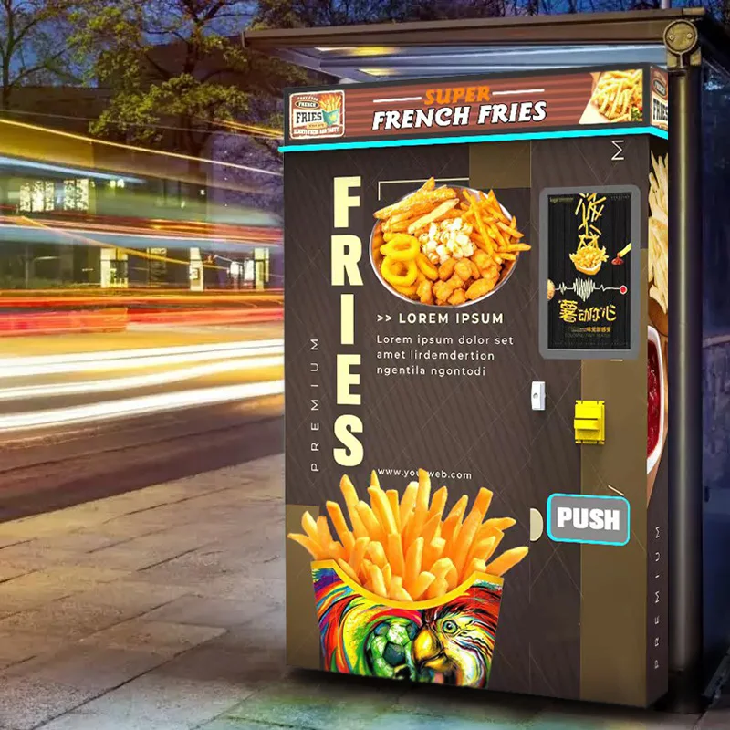 Fried Chicken Wings And French Fries Vending Machine Pringles Vending ...