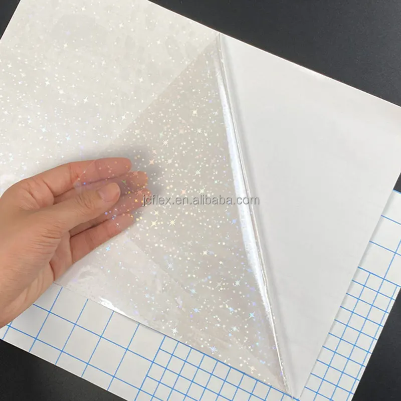 Holographic Transparent Adhesive Vinyl for Photo Laminating