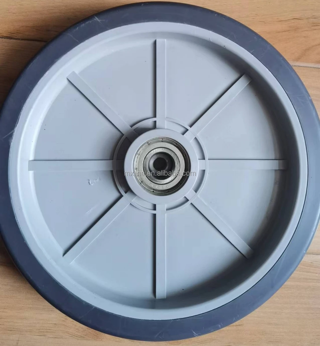 8 Inch Medical Wheel 200 X 32 mm TPE/PP Gray Stretcher Wheels with Ball ...