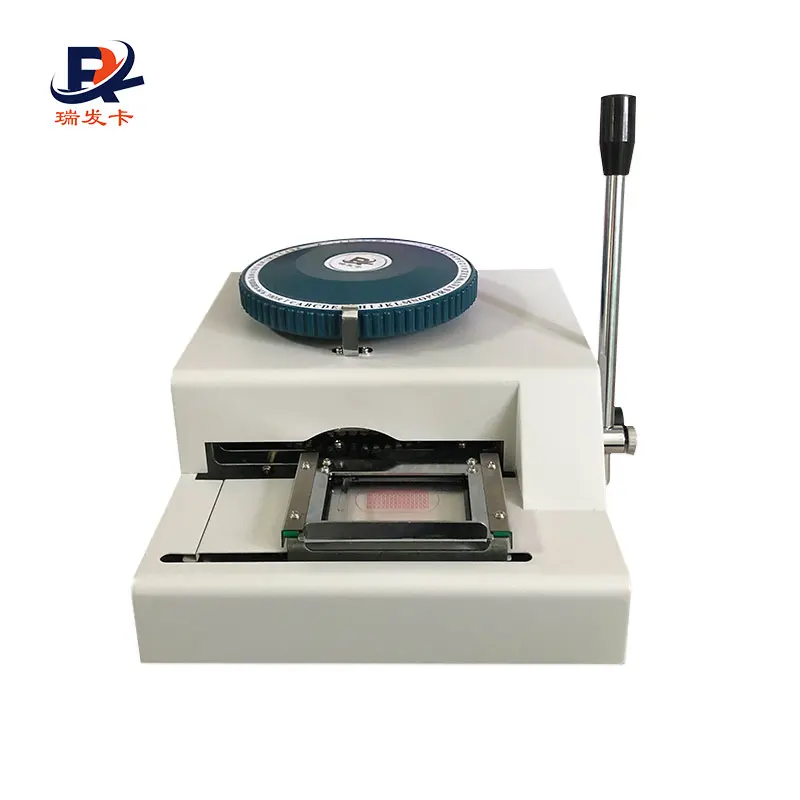 Manual Plastic Card Embosser Machines for Double-interfaced Cards ...