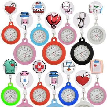 Retractable Nurse Doctor Heart Syringe Stethoscope Medical Icon Pattern ...