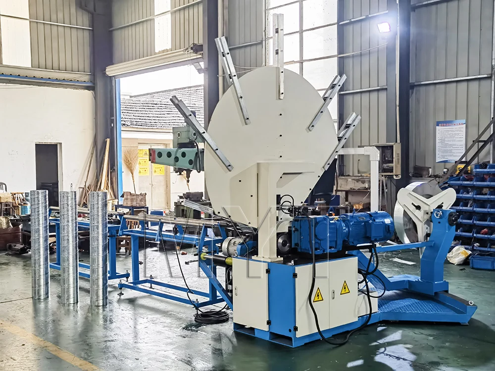 Spiral Ducting Machine-galvanized Steel Spiral Round Duct Forming ...