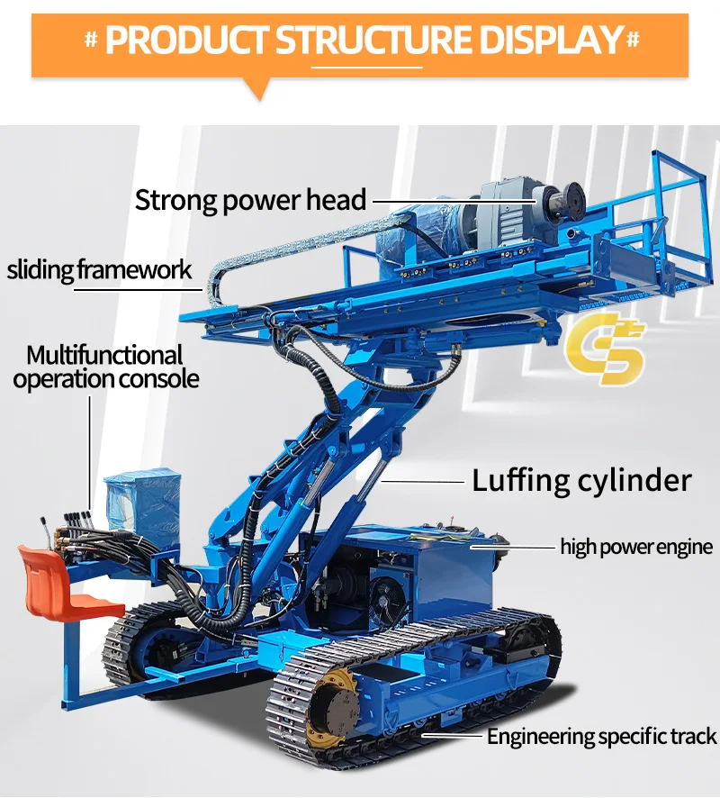 Excavation Support Rock Electric Drill Tunnel Support Rock Drilling ...