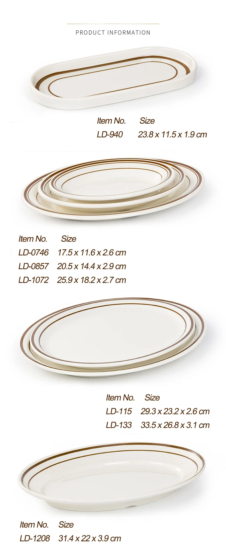 1005 Melamine Dinnerware Oval Dinner Plate Melamine Charger Plates Oval ...