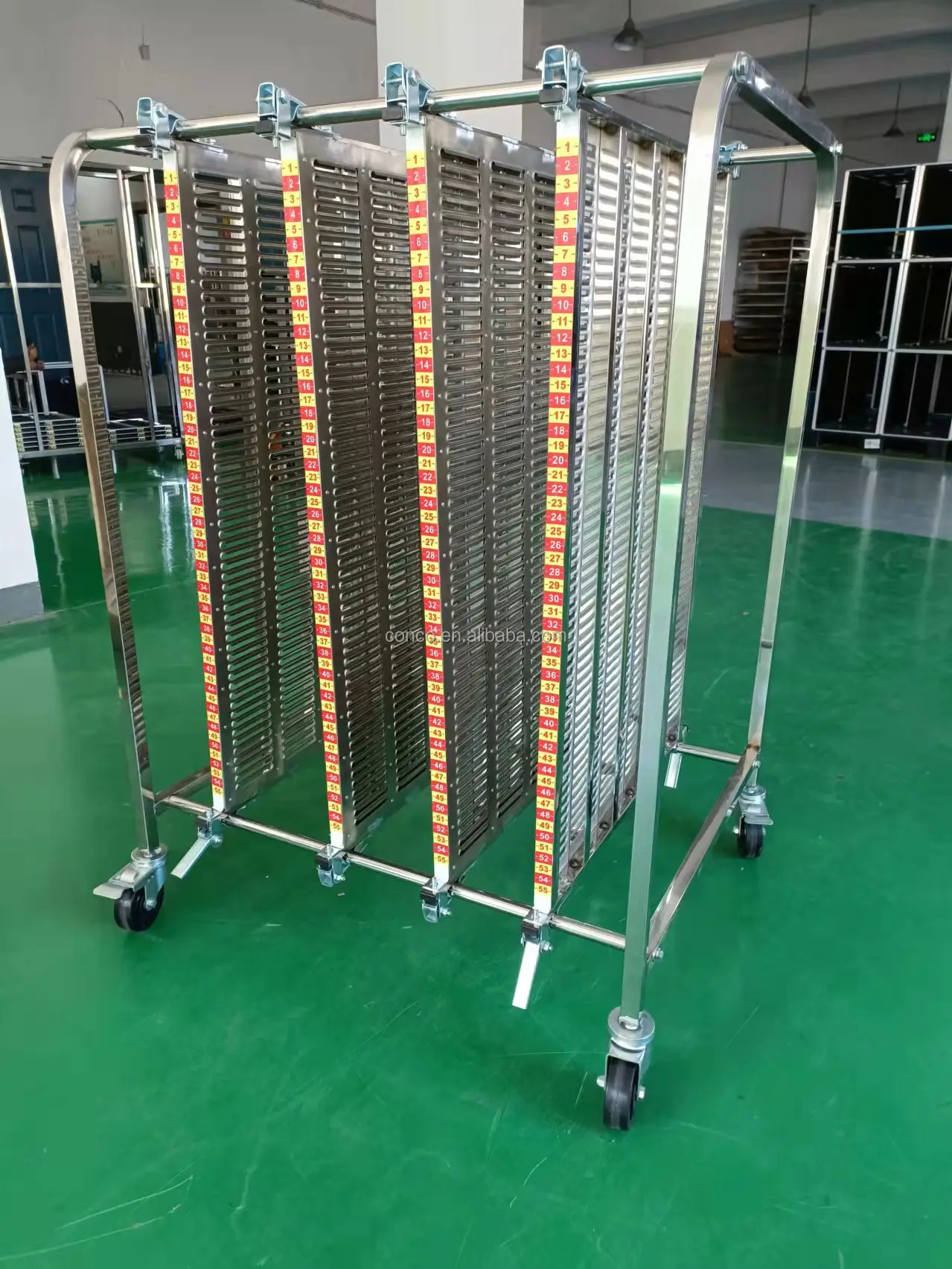 Esd Smt Reel Storage Cart with 3", 4", 5" Wheels - Stainless Steel ...