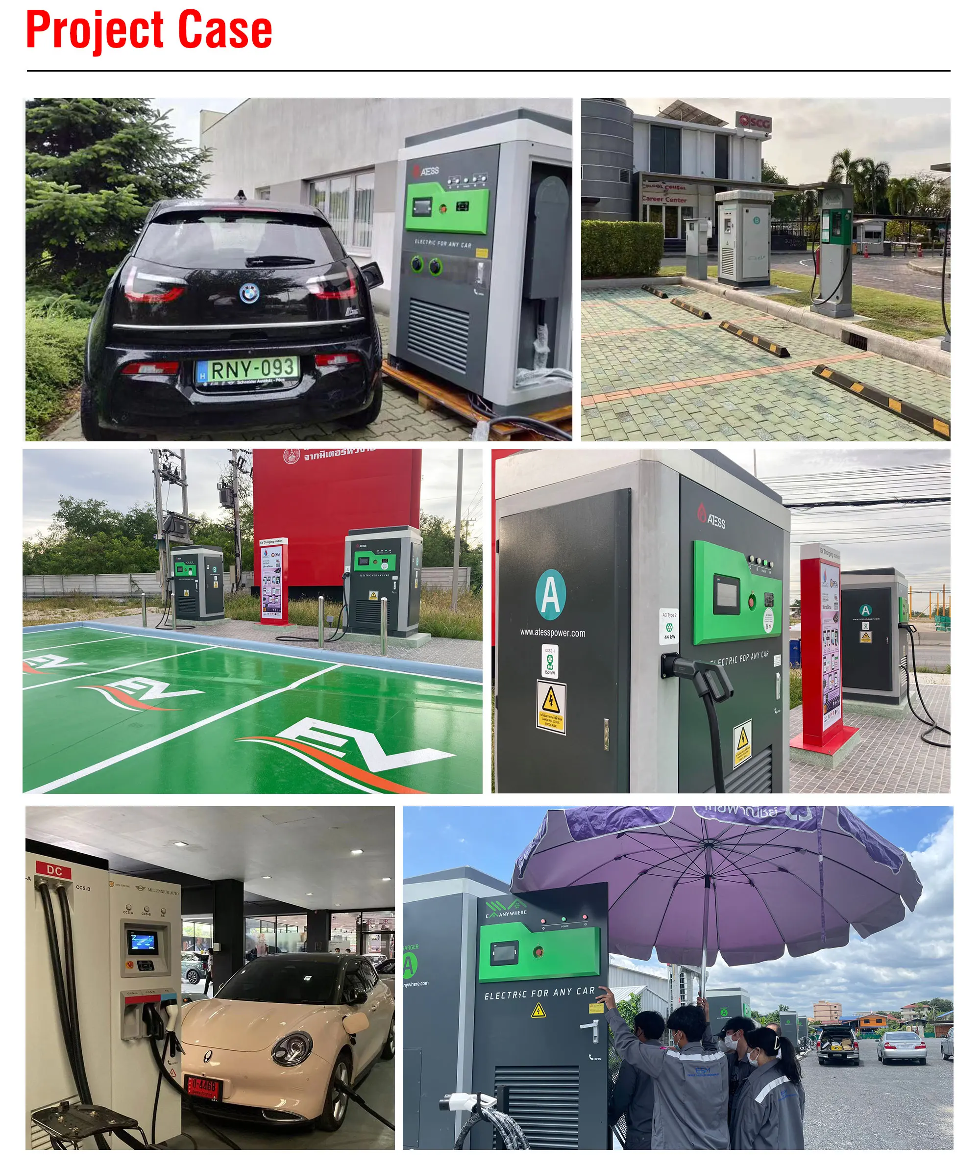 Atess Floor Mounting Type Single Phase Eva-07d-pew 7000w Fast Ev ...