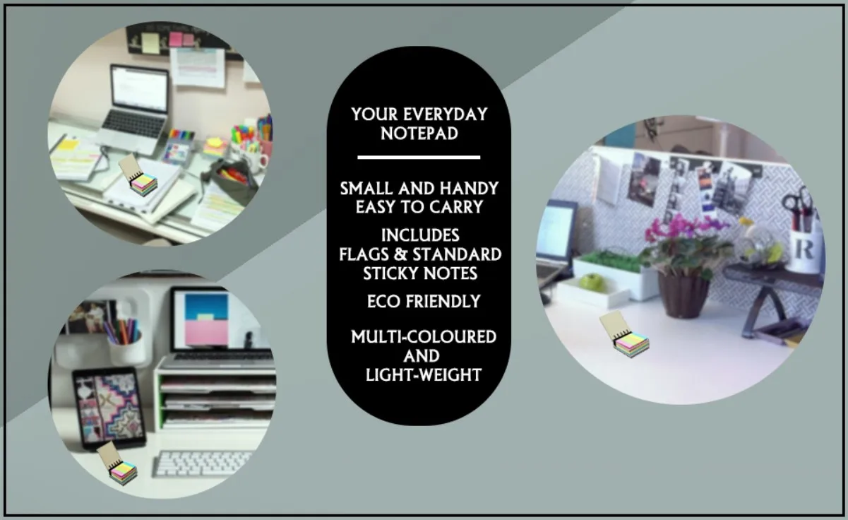 Custom Design Eco Spiral Ring Sticky Notepad Post Notes Sticky Note Set ...