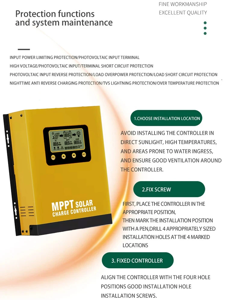 Mppt 12v 24v 48v Solar Charge Controller 80a 100a 120a Ip21 Charger ...