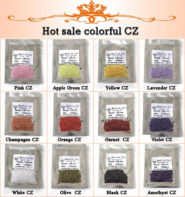 European Machine Star Cut Synthetic Cz Stone,Signity Diamond Cz ...